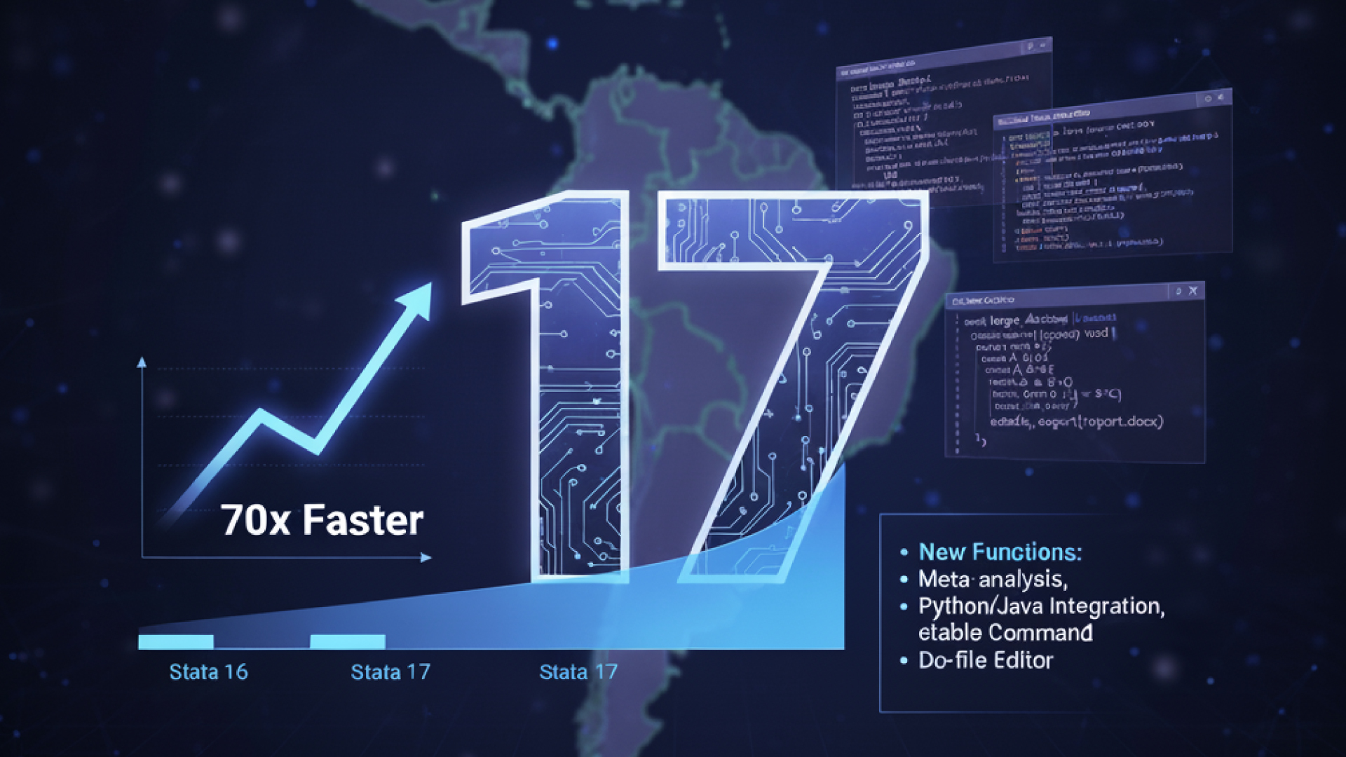 Stata 17: Novedades, mejoras de velocidad y funciones - Aula